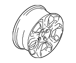 2018-2022 Ford EcoSport Wheel, Alloy gn1z1007e | TascaParts.com