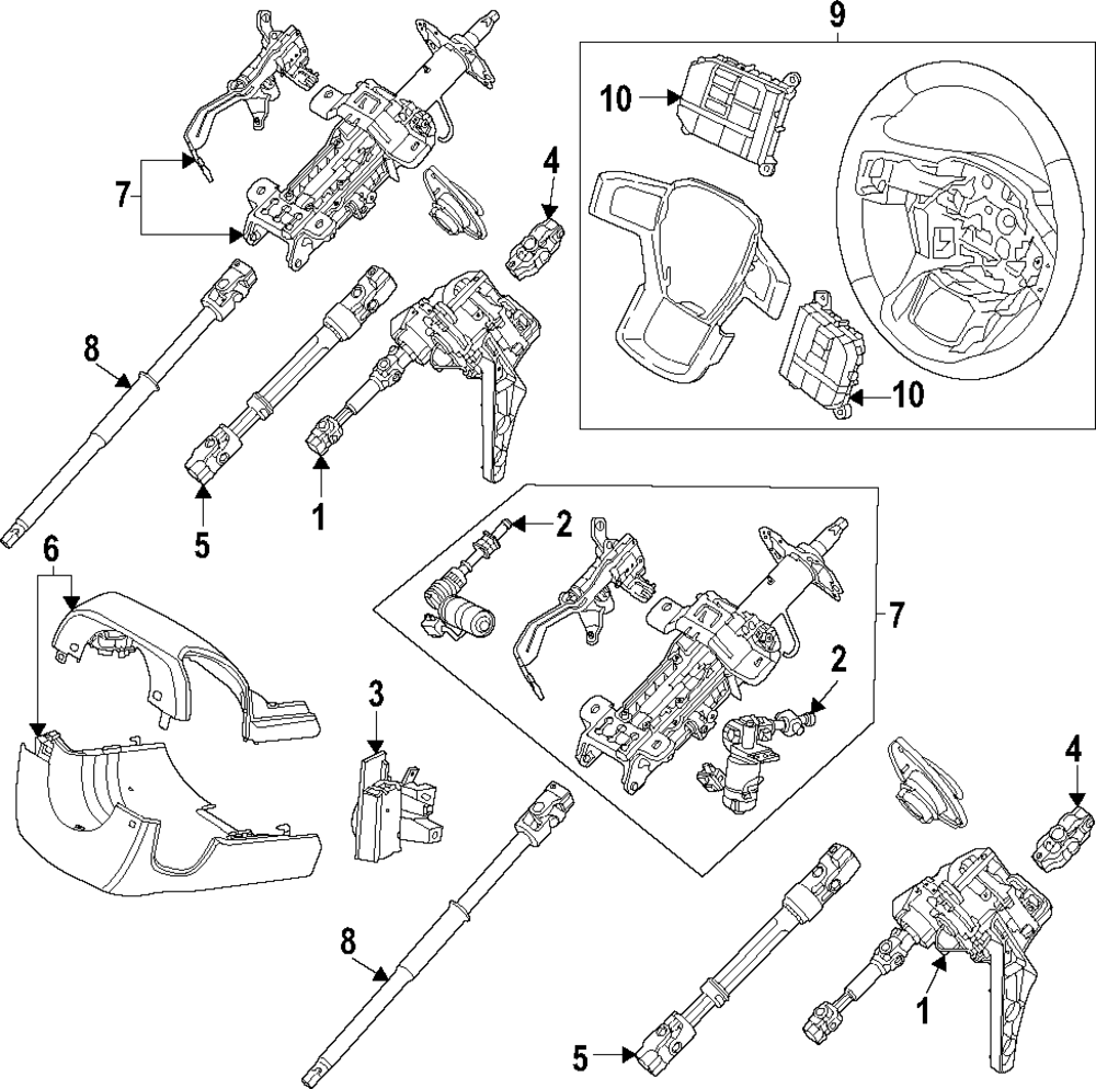 PC3Z-3B676-D - Shaft Assembly Ford Parts Connect