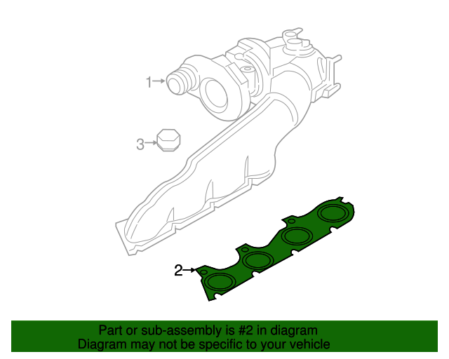 2013-2018 Audi Exhaust Manifold Gasket 079-253-039-M | Audi USA Parts