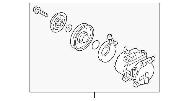 2014-2017 Hyundai Veloster Compressor Assembly 97701-2V001 | OEM Parts ...