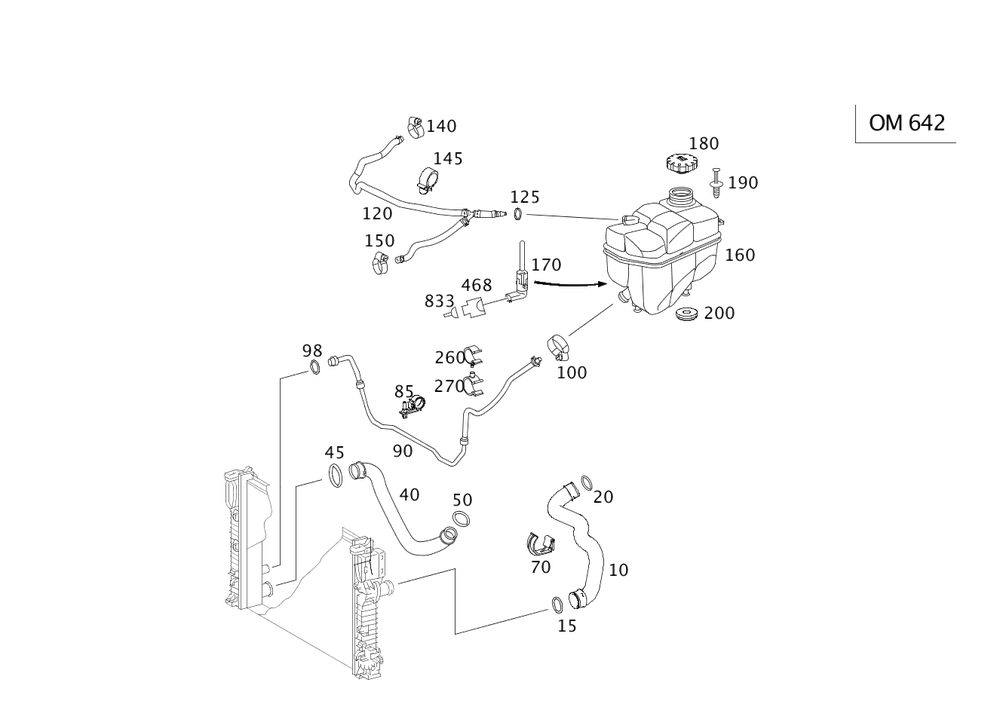211-501-64-82 - Hose 2006-2009 Mercedes-Benz E350 | Mercedes-Benz USA Parts