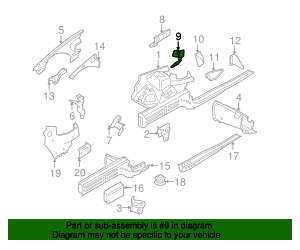 Genuine BMW 41-21-7-145-356 | Upper Rail Center Bracket | FREE Shipping ...