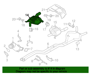 Genuine BMW 18-30-7-647-065 | Rear Muffler | FREE Shipping on Most ...