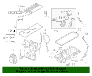 11121738608 - 1997-2006 BMW Valve Cover Nut (11-12-1-738-608) | BMW of ...