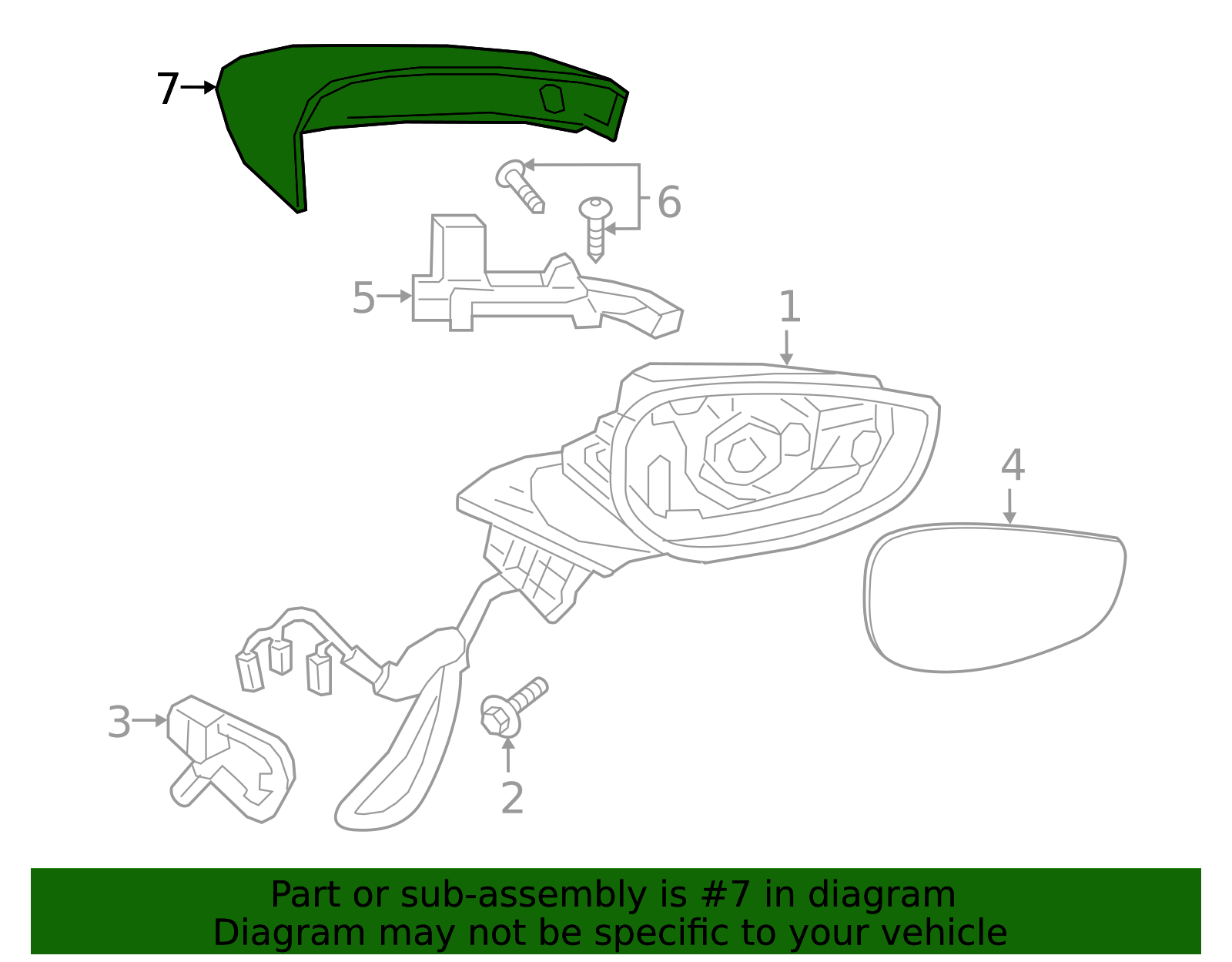 BCKA-69-1N1-13 - Mirror Cover 2019-2024 Mazda 3 | Florida Mazda Parts