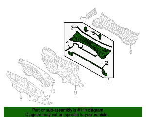 2013-2019 Hyundai Cowl Grille 86150-B8000 | OEM Parts Online