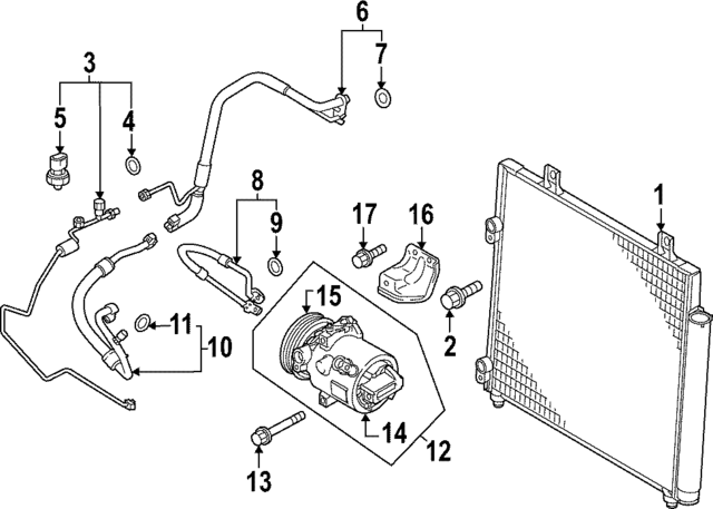 7815B342 Pipe Assembly 2020-2024 Mitsubishi | Mitsubishi Factory Parts