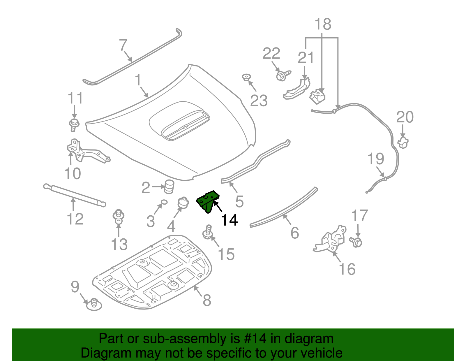 2008-2024 Subaru Striker 57311AG010 | OEM Parts Online