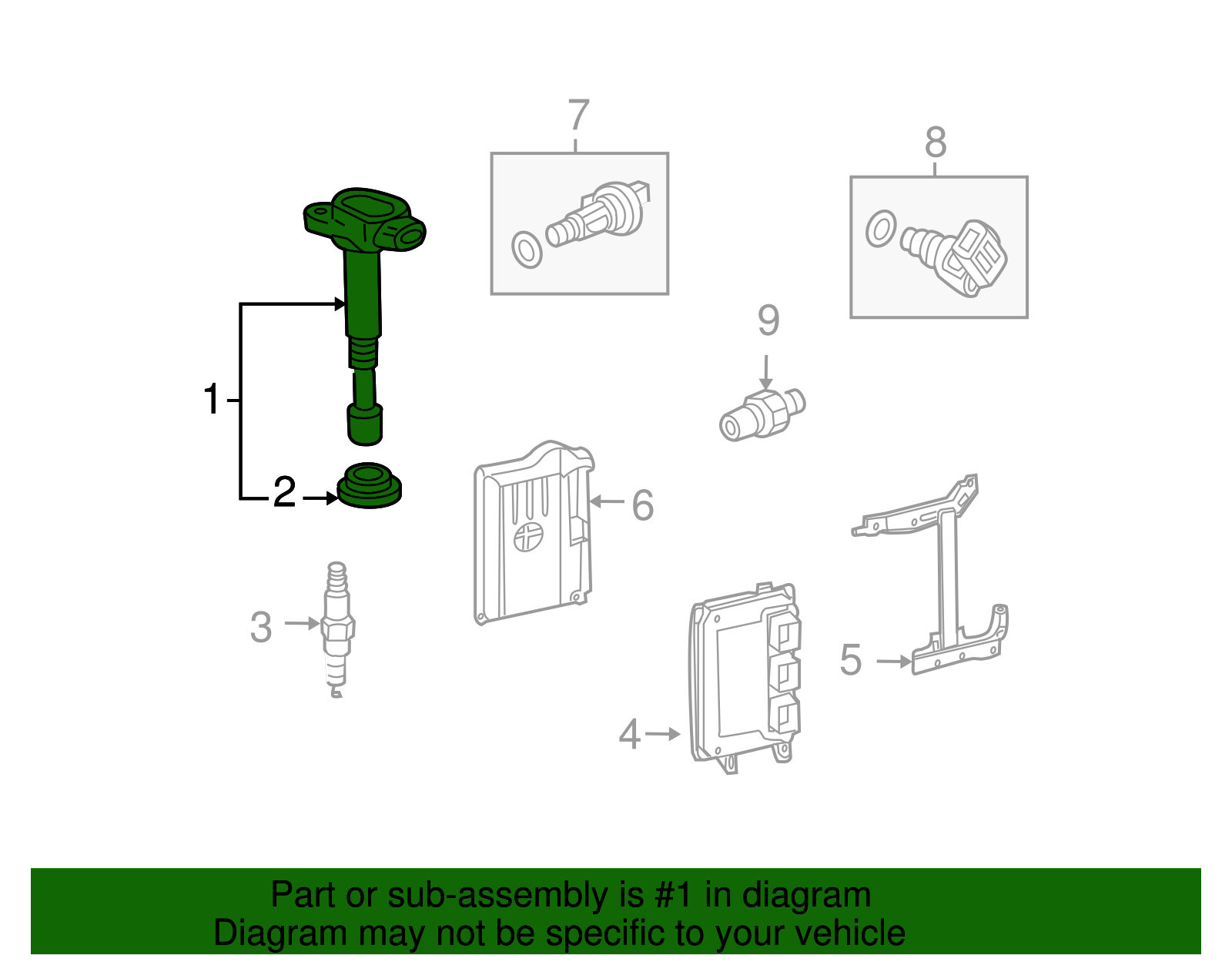 30520-R40-007 - Coil Plug Hole - 2008-2015 Honda | Honda Parts Guys