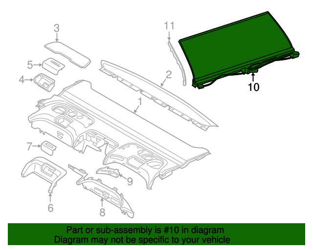 51467425528 - 2016-2022 BMW Sunshade (51-46-7-425-528) | BMW of South ...