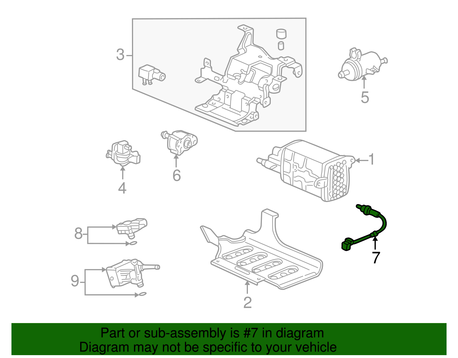 2002-2004 Honda CR-V Oxygen Sensor 36531-PPA-305 | Honda Parts Direct