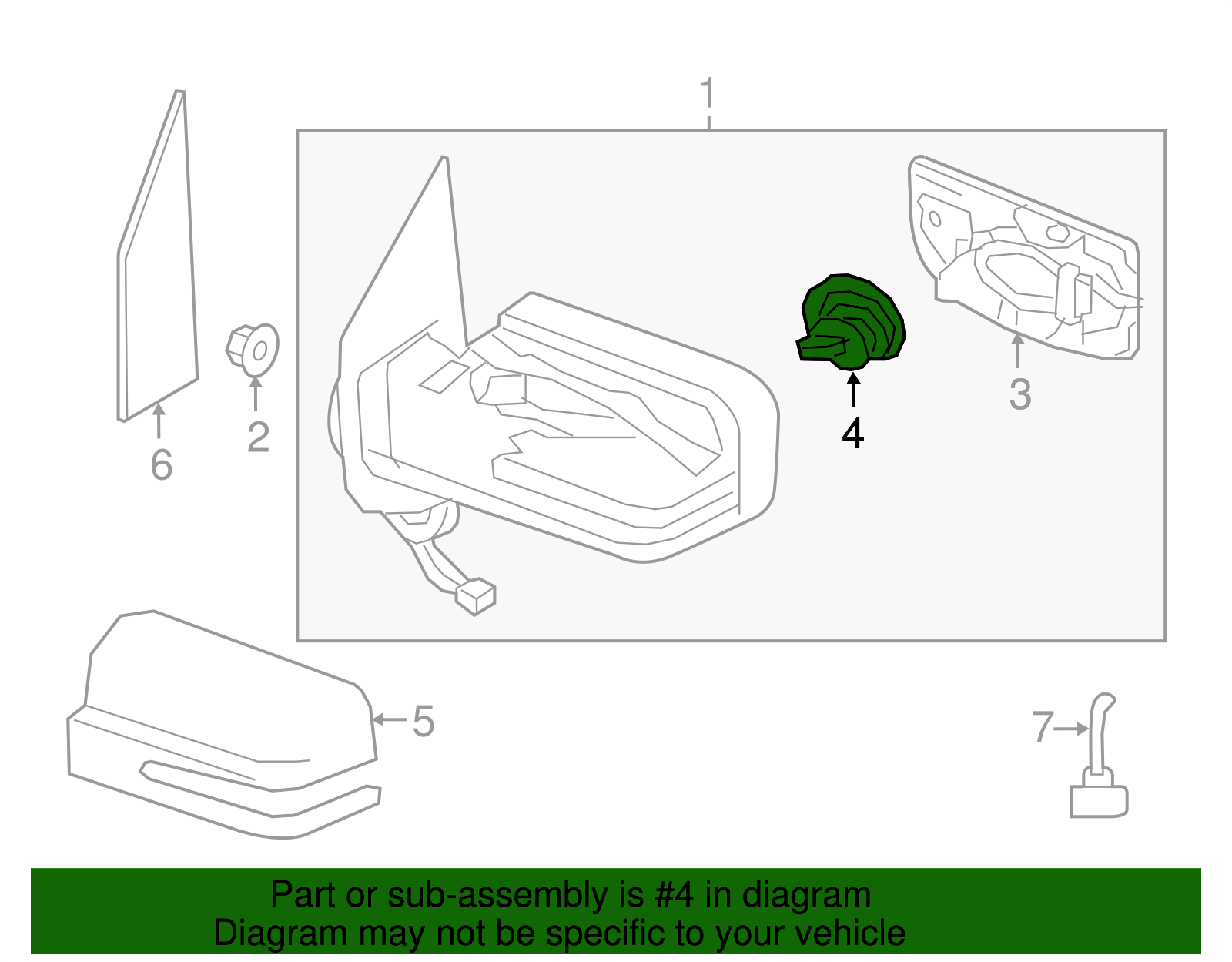 96367-EZ50A - 2012-2025 Nissan - Door Mirror Drive Motor | Anicra ...