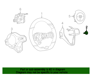 06505656AA - Steering Wheel Bolt - 2001-2023 Mopar | Mopar Parts Canada
