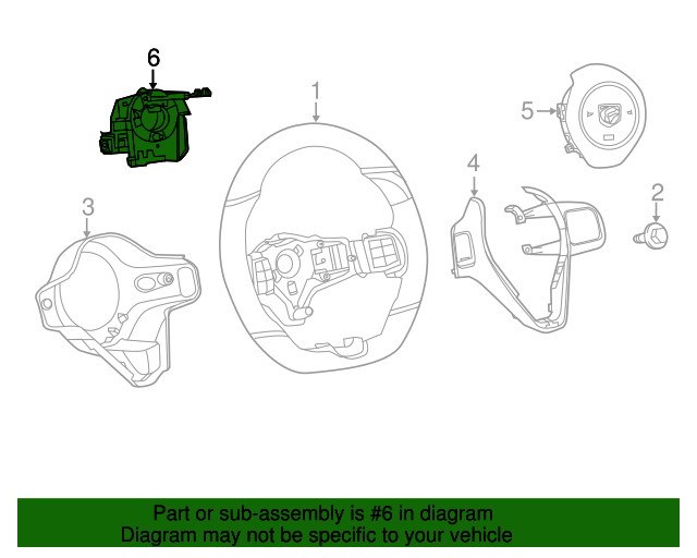 2013-2023 Mopar Clock Spring 68528300AA | Mopar Parts Canada