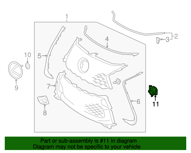 2016-2020 Lexus Air Duct 52811-30020 | OEM Parts Online
