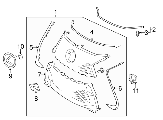 2016-2020 Lexus Air Duct 52811-30020 | OEM Parts Online