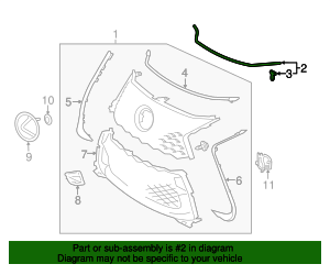 2016-2020 Lexus Protect Strip 53119-30320 | OEM Parts Online
