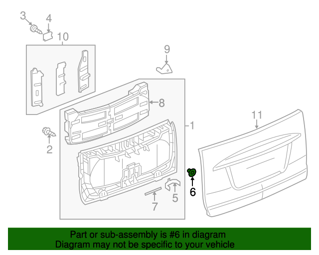 0039901950 - Hinge Nut 2011-2016 Smart Fortwo | Mercedes-Benz USA Parts