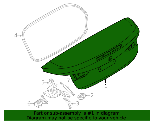 Genuine BMW 51-24-9-449-239 | Trunk Lid | FREE Shipping on Most Orders ...