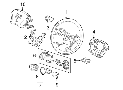 Air Bag Components for 2006 Honda Accord | Toronto Honda Parts
