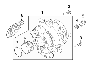 2018-2024 Ford Alternator Cable Cap H1BZ-14A099-B | OEM Parts Online