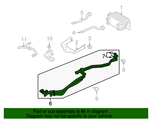 2010-2013 Land Rover Hose & Tube Assembly LR037948 | AutoNationParts.com