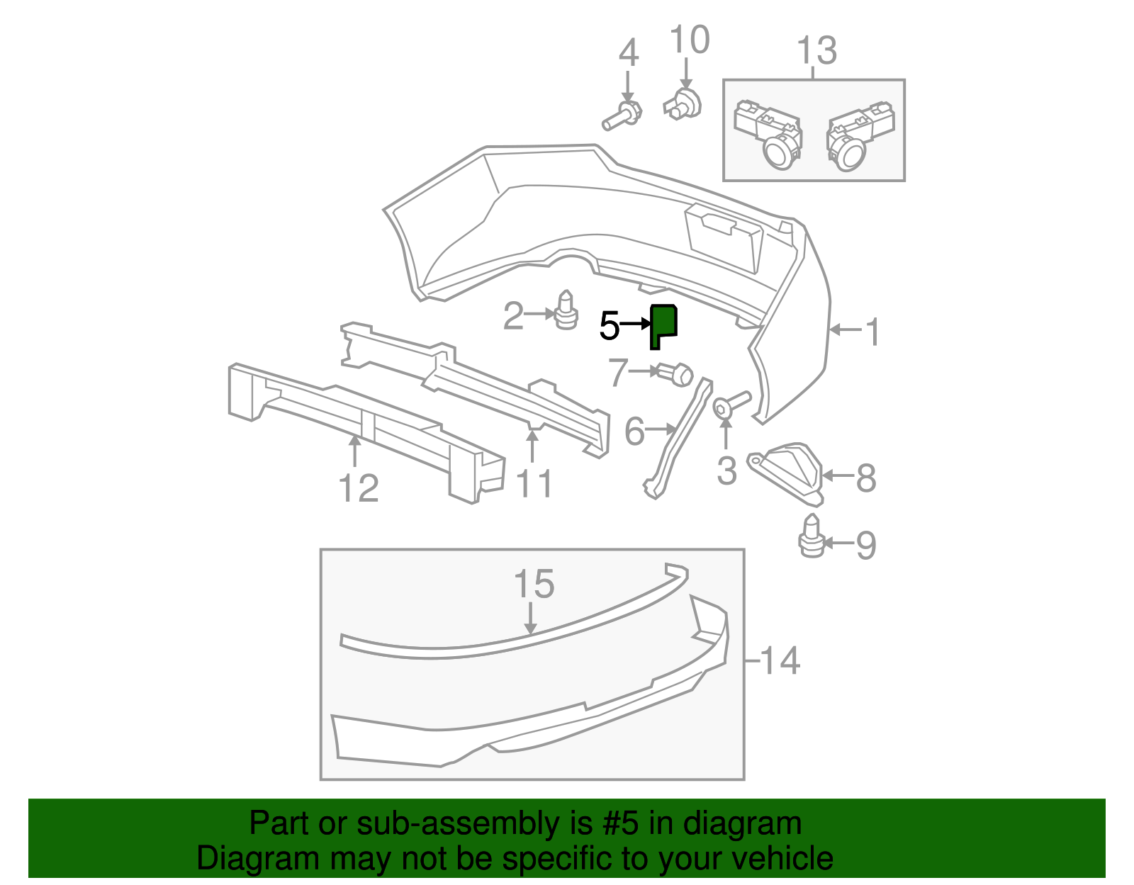 71505-TE0-A00 - Bumper Cover Bracket 2008-2012 Honda Accord | Honda ...