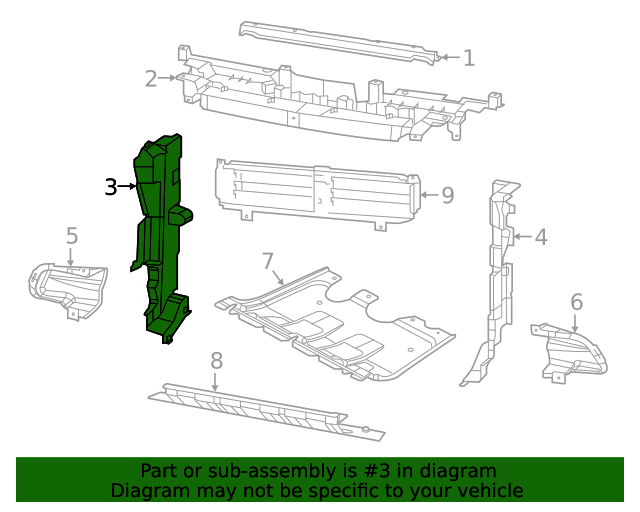2019-2020 Jeep Cherokee Side Shield - Passenger Side (RH) 68286946AA ...