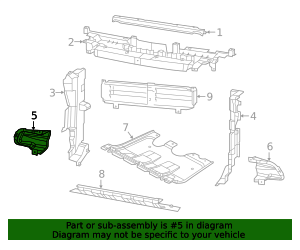 2019-2020 Jeep Cherokee Air Duct - Passenger Side (RH) 68288338AB ...