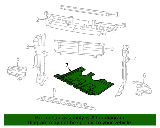 68307352AB - Skid 2019-2022 Jeep Cherokee | Mopar Factory Parts Warehouse