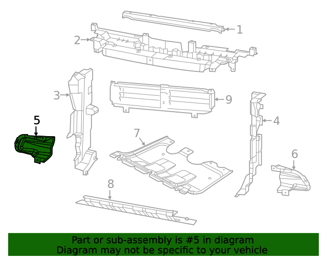 2019-2020 Jeep Cherokee Air Duct - Passenger Side (RH) 68288338AB ...