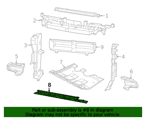 2019-2022 Jeep Cherokee Lower Plate 68144536AA | TascaParts.com