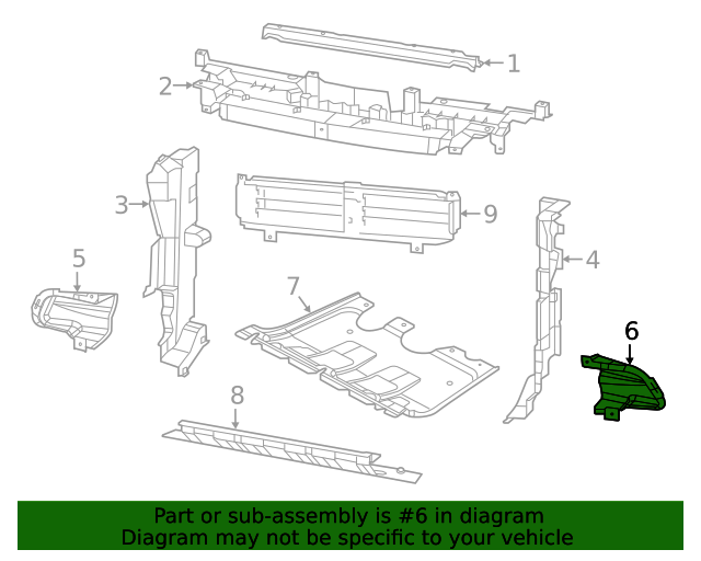 2019-2021 Jeep Cherokee Air Duct - Driver's Side (LH) 68306595AB ...