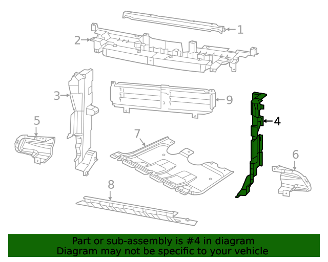 2019-2021 Jeep Cherokee Side Shield - Driver's Side (LH) 68286909AA ...