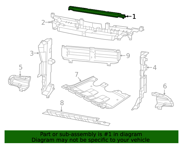2019-2020 Jeep Cherokee Upper Seal 68437114AA | TascaParts.com