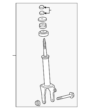 1998-2003 Mercedes-Benz Shock Absorber 210-320-36-30 | MB OEM Parts
