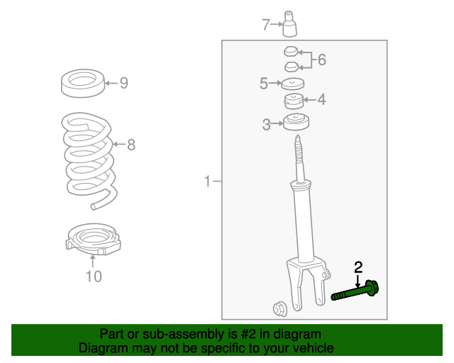 910105-014020 - Lower Control Arm Bolt 1998-2021 Mercedes-Benz ...