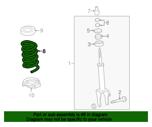 2103213004 - Coil Spring 1998-2003 Mercedes-Benz | AutoNationParts.com