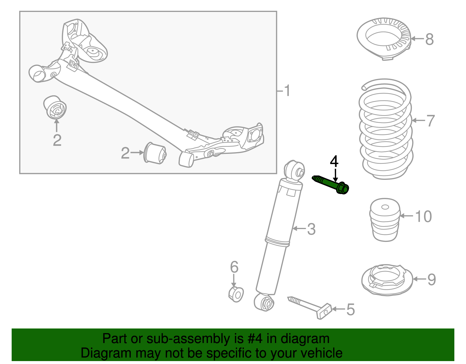 55393-2K000 - Shock Upper Bolt 2010-2017 Kia | Kia.Parts Store