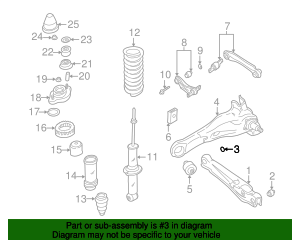 Genuine Lower Control Arm Adjust Cam for 2000-2004 Volvo | Part ...