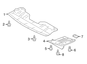 2008-2015 Nissan Splash Shield 75892-JM00A | OEM Parts Online