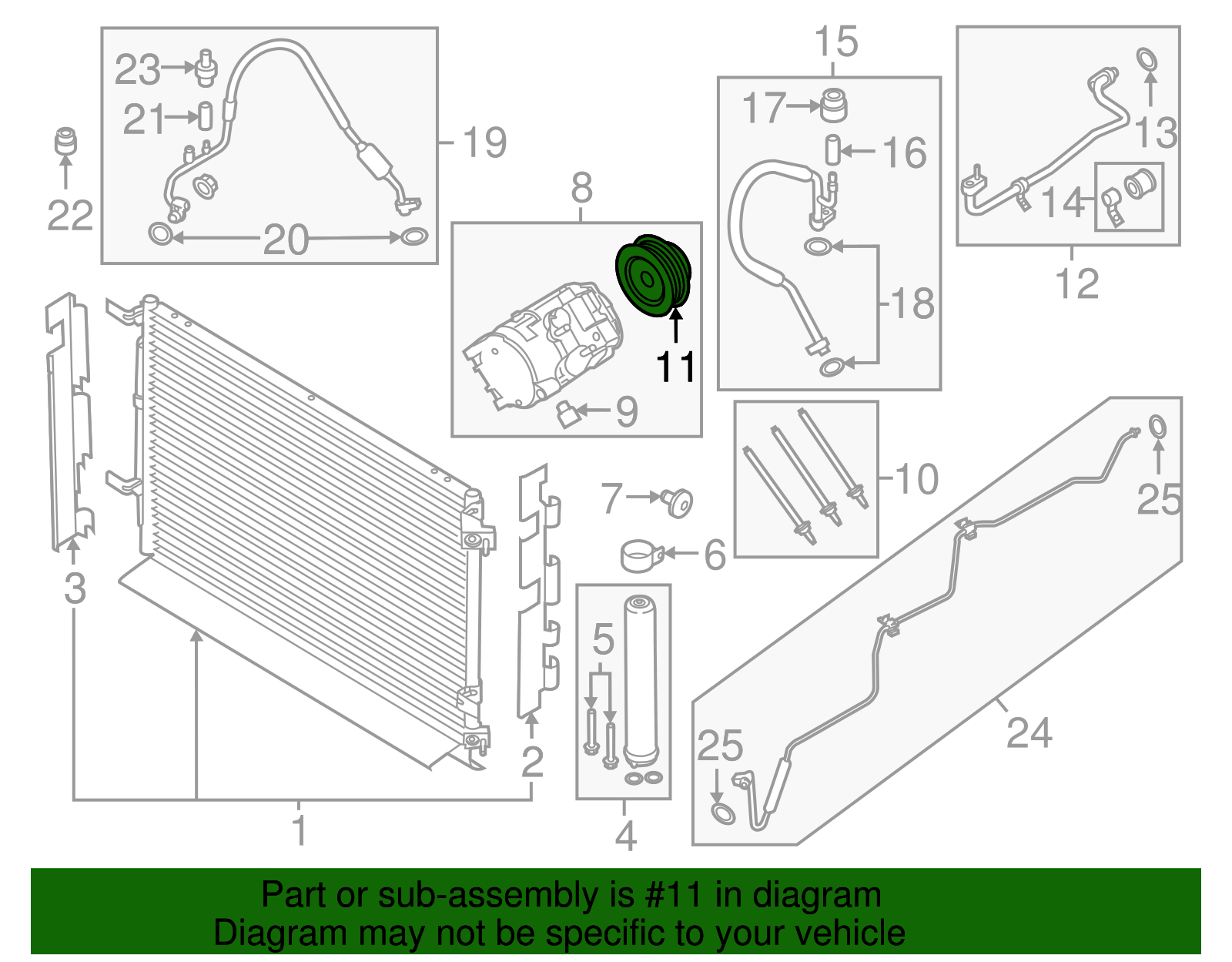 2018-2024 Ford Mustang Clutch Assembly Compressor JR3Z-19D786-A | OEM ...