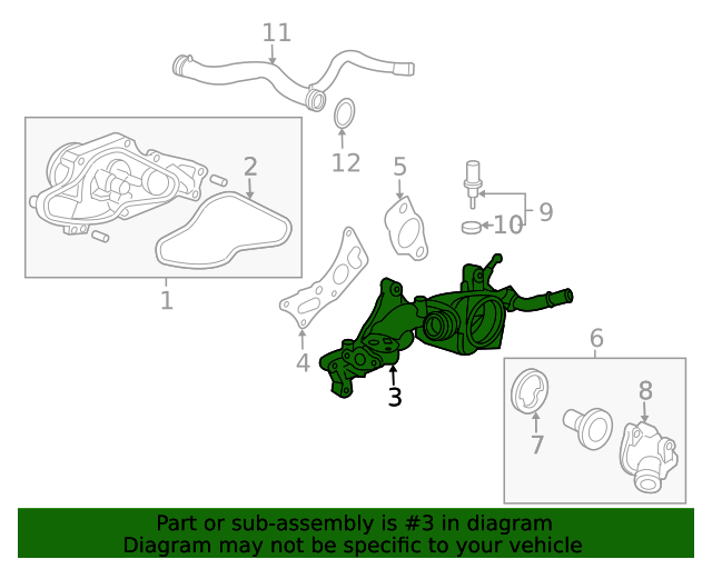 19410-5J2-A00 - Passage, Water 2016-2021 Honda | Honda Parts Online