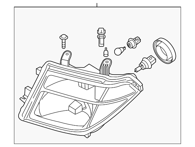 2005-2008 Nissan Headlamp Assembly 26010-EA525 | Parts for Nissans