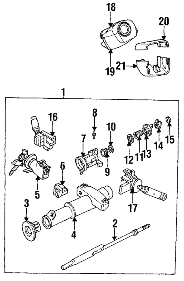 1992-1993 GM Ignition Switch Bolt with Washer 26028106 | AwesomeParts.com