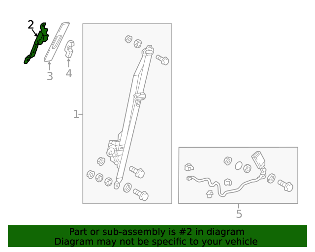 81460-TBA-A01ZA - Adjuster, Shoulder Slide *NH882L* (Platinum Gray ...