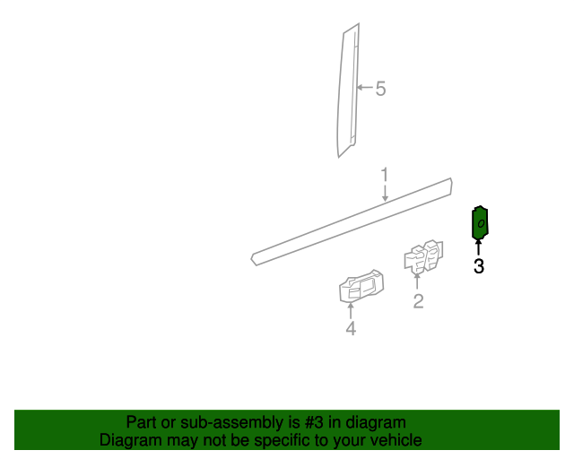 008-988-63-78 - Side Molding Clip 1998-2012 Mercedes-Benz | Mercedes ...