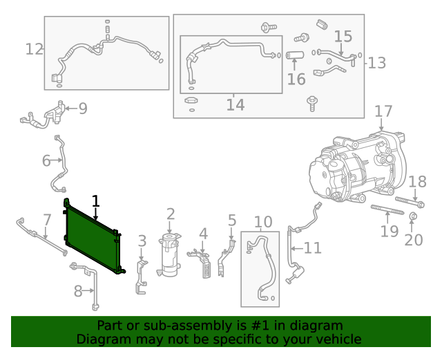 2021-2024 Toyota RAV4 Prime Condenser Assembly 884A0-42050 | Toyota ...