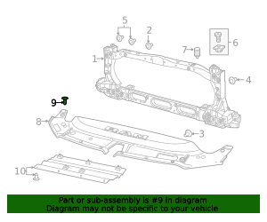 2009-2024 Mopar Wheel Flare Retainer 06508863AA | Mopar Parts Canada