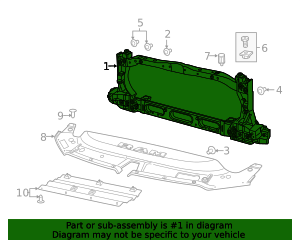 2019-2022 Ram 1500 Radiator Support 68403786AD | TascaParts.com